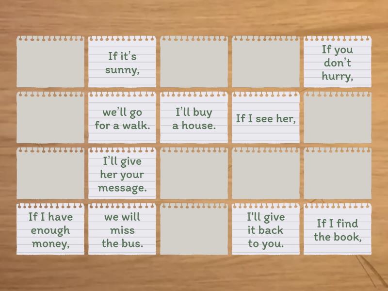 EF pre-int 8B First conditional - Parejas