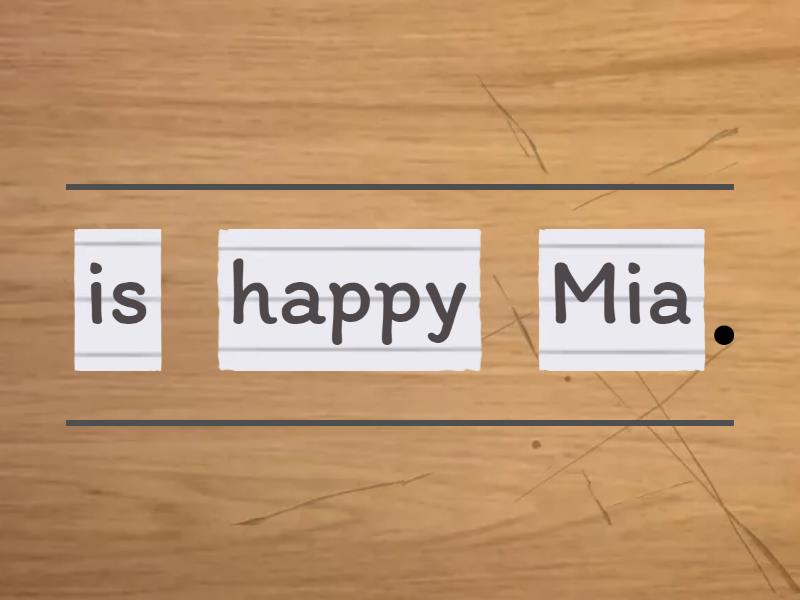 ARRANGE ME! - Unjumble