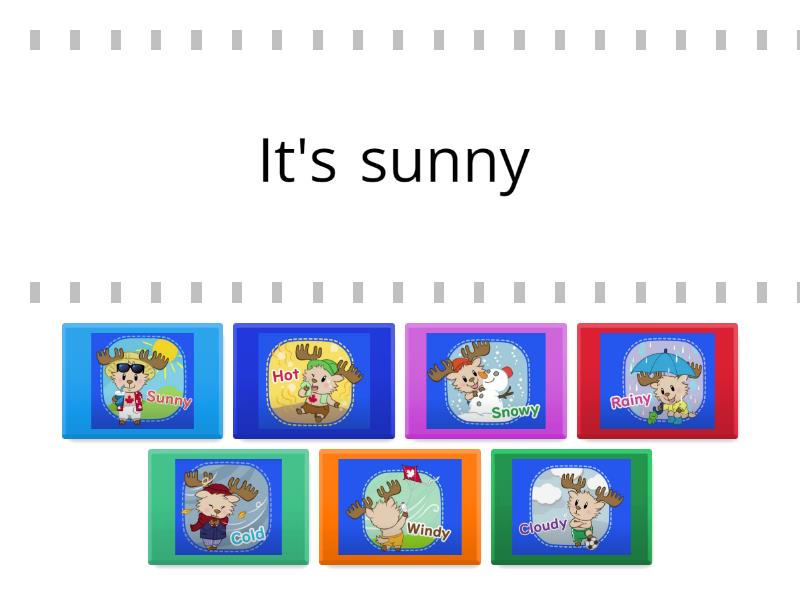 Spotlight 2 unit 13a Weather - Find the match