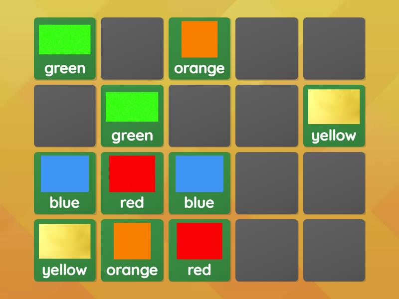 Colours - Matching pairs