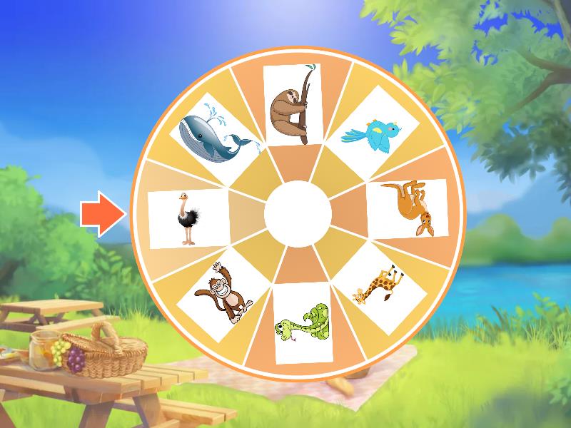 AS St Zoo animals - Spin the wheel