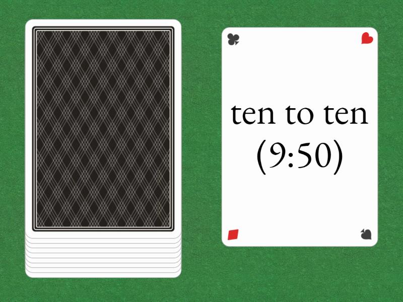 Solutions elem Unit 2A time telling - Speaking cards