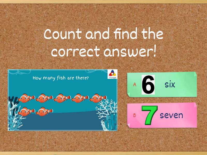 Counting 1-10 (fish) - Quiz