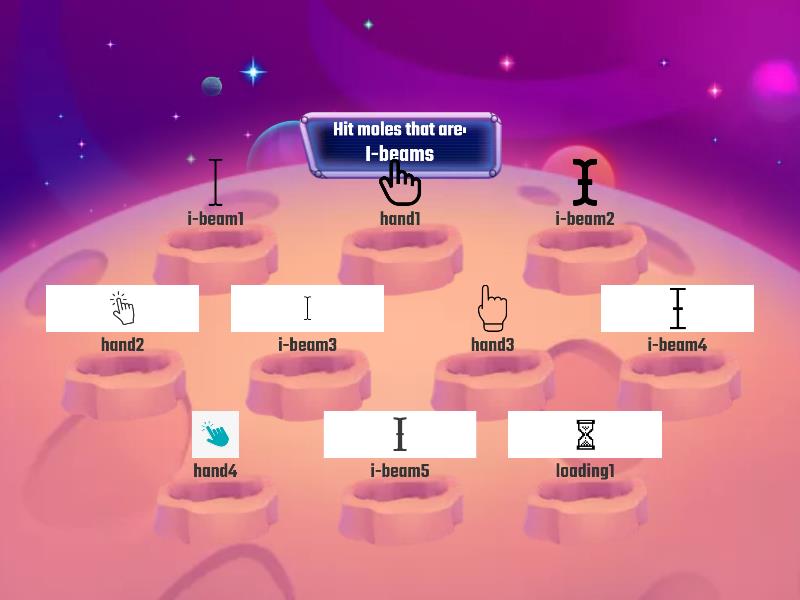 Mouse Shapes - I-beam - Whack-a-mole