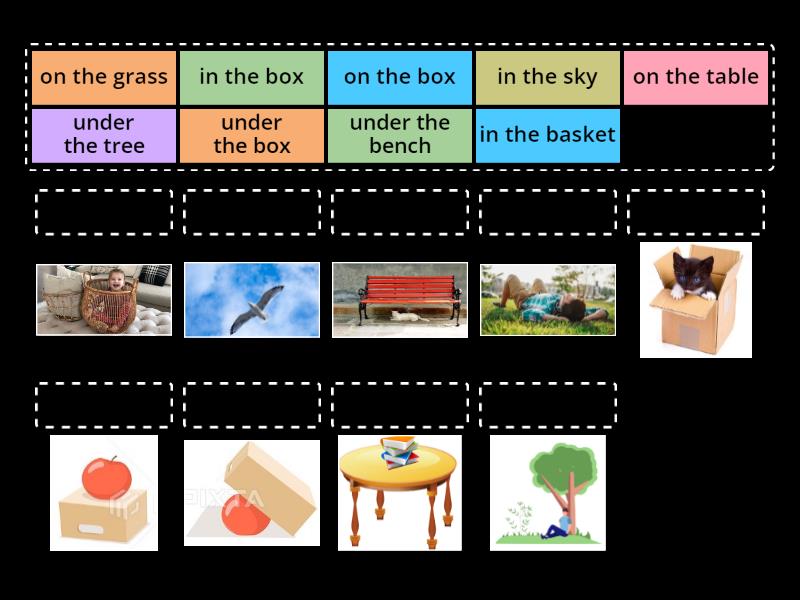in on under - Match up