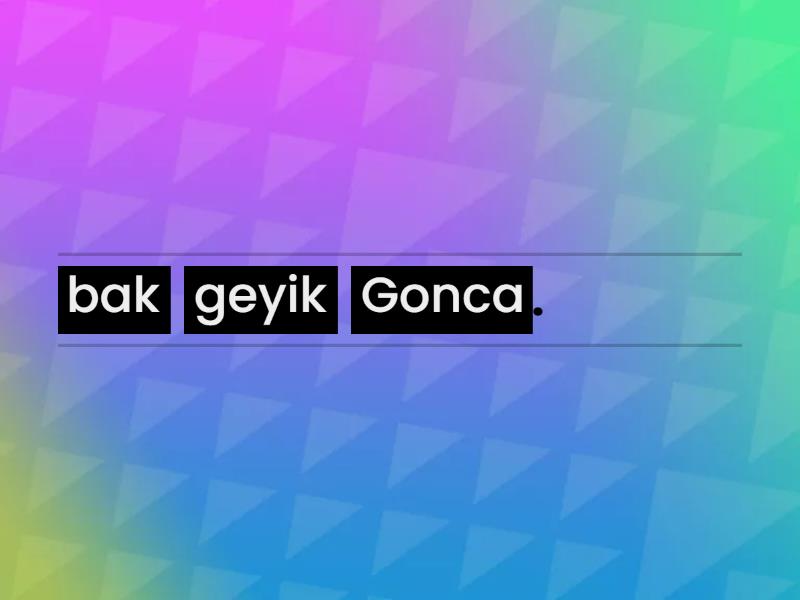 Kutucuklarda yazan kelimeleri okuyalım.Yerlerini değiştirerek anlamlı ...