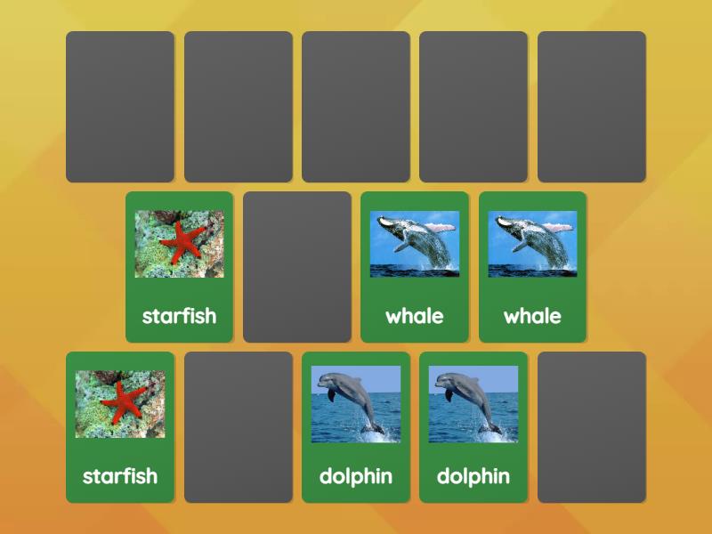 Match the animals - Matching pairs