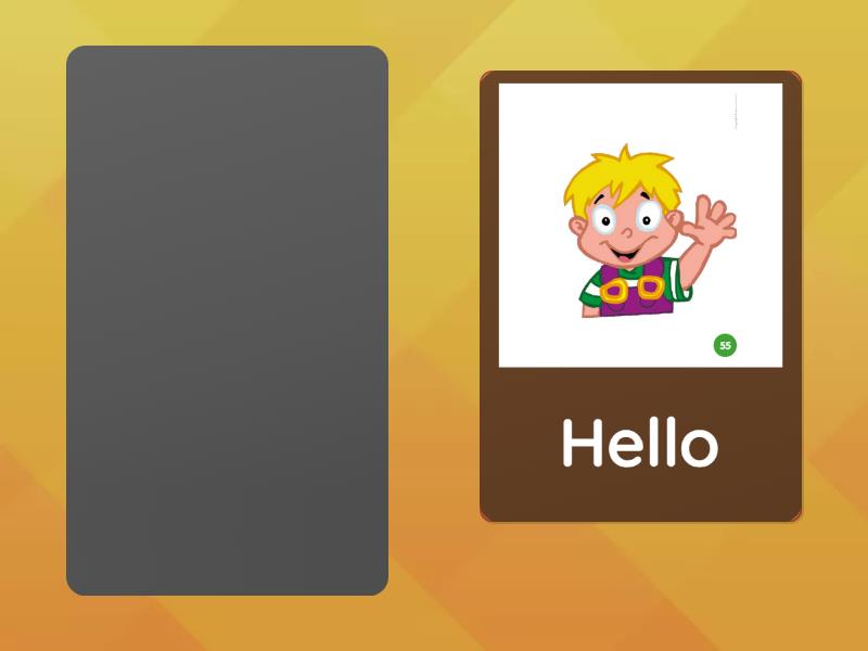 Smart Junior 1, Unit 1 - Speaking cards