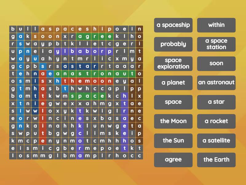 space - Wordsearch