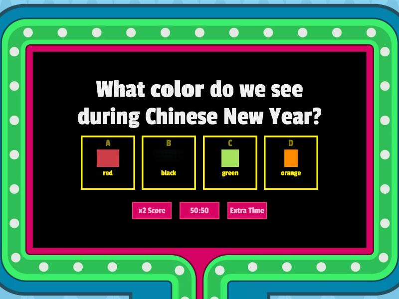 Chinese New Year - Gameshow quiz