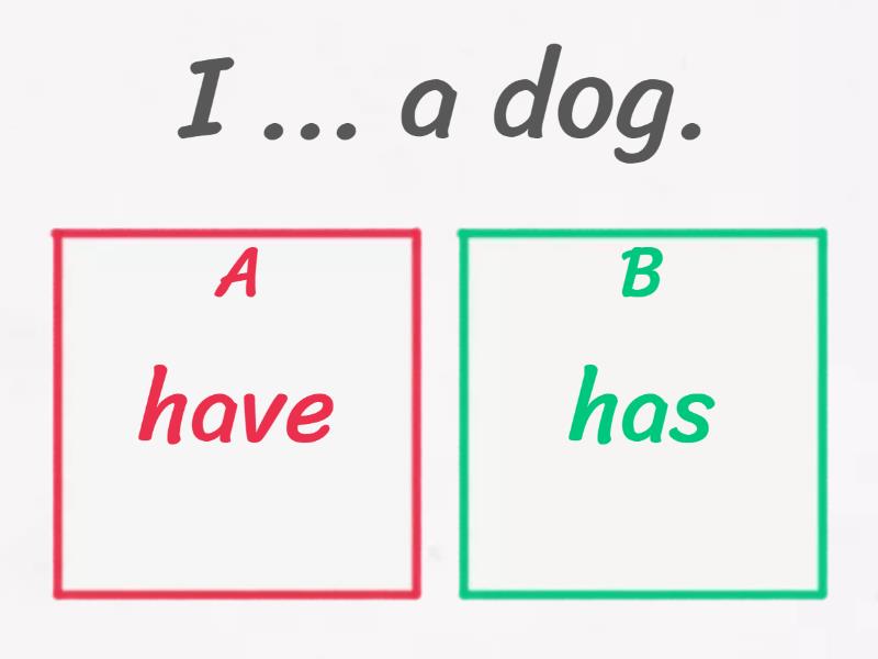 Have / has quiz - Cuestionario Have / has quiz - Cuestionario