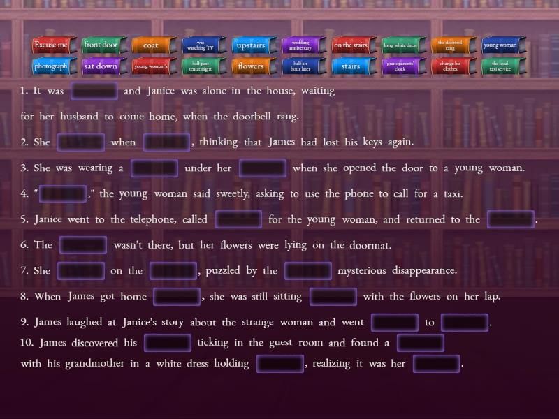 unit 4 text filling in the word - Complete the sentence