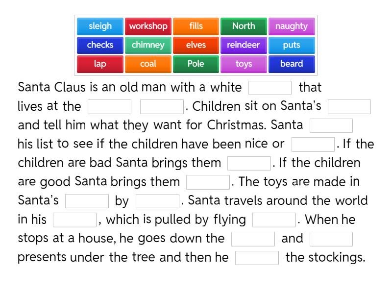 Santa Claus - Complete the sentence