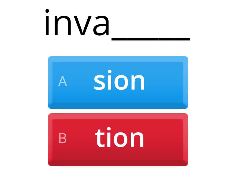 HD Word Unit 23 tion/sion - Quiz