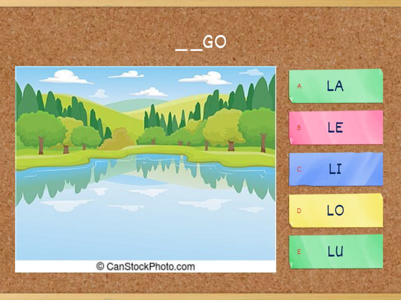 LA - LE - LI - LO - LU parole che iniziano con - Quiz