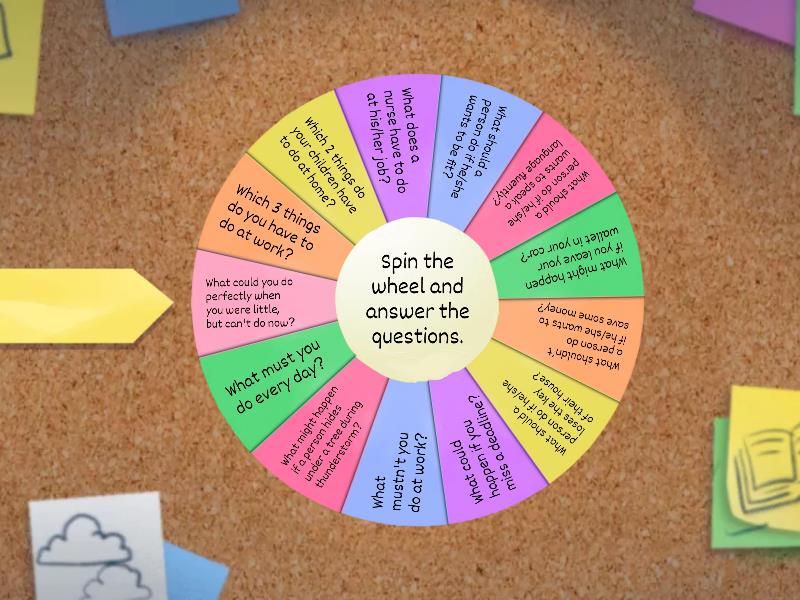 Modals - conversation - Spin the wheel