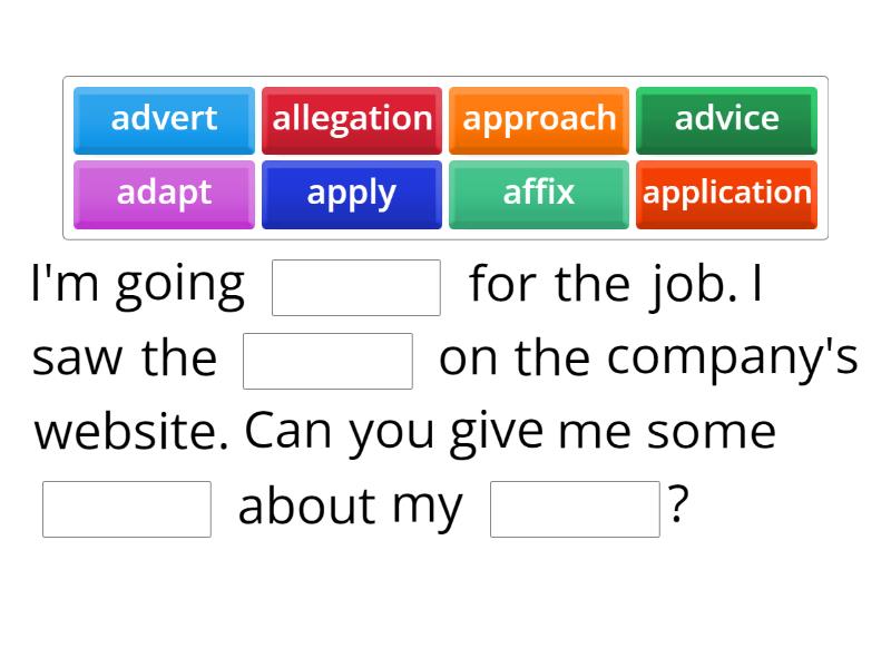 LIfTT Sentence completion - and its variants - Complete the sentence