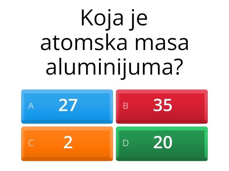 Ponavljanje - Quiz