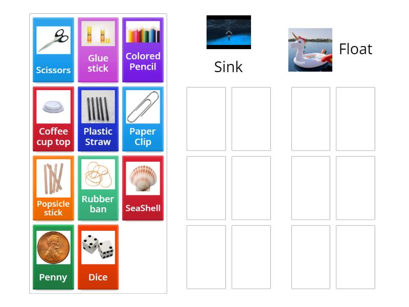 Relative Density Sink or Float - Group sort
