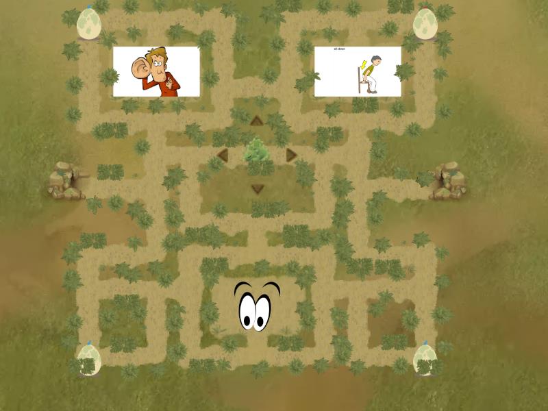 Classroom language Maze chase - Persecución en el laberinto