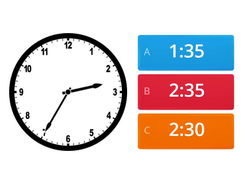 Grade 3 Telling Time (5 minutes) Quiz - Cuestionario