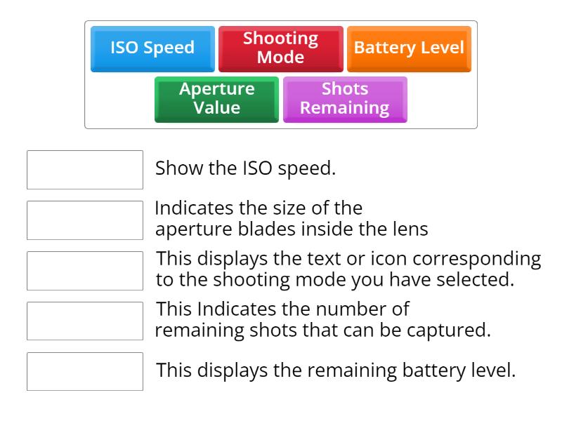 Settings on Quick Control Screen - Match up