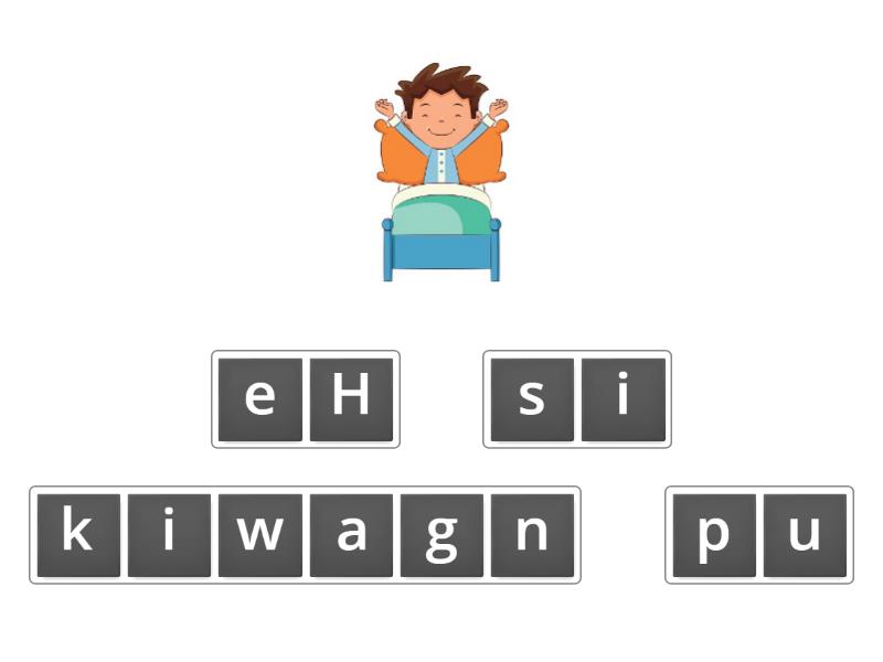 Doing Things make up sentences - Anagram