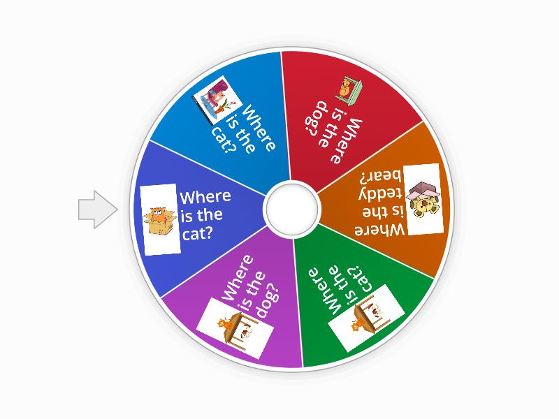 Preposition Game - Spin the wheel