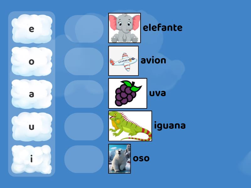 Aprendiendo Las Bocales Match Up 