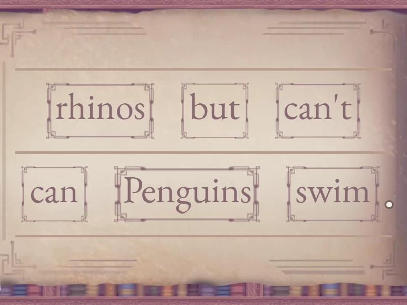 Sentence Jumble 3 - Unjumble