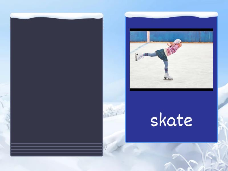 winter sport - Speaking cards