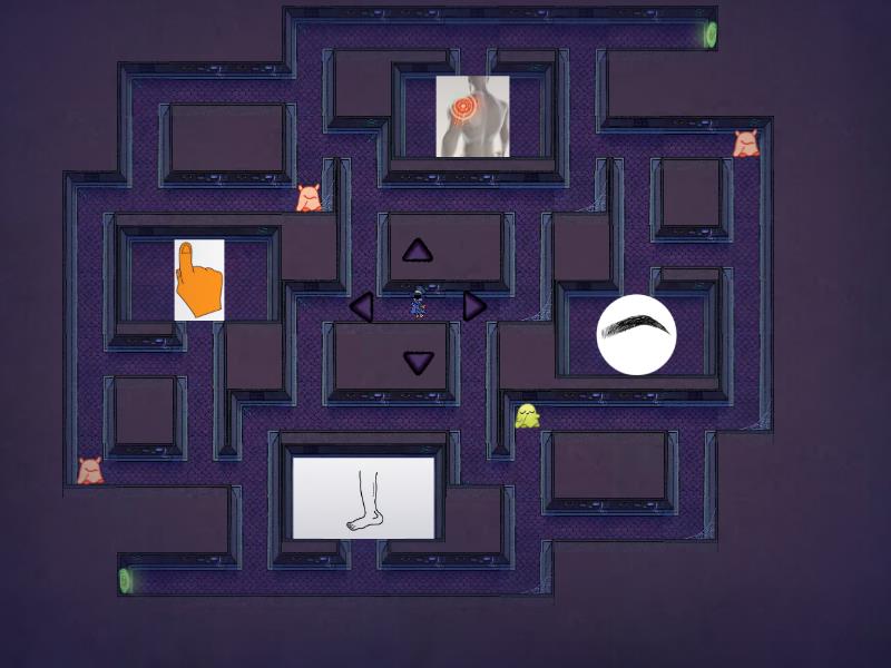 Parts of the body - Maze chase