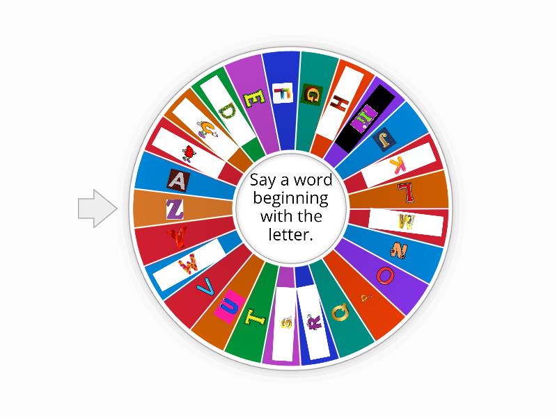 Alphabet - Spin the wheel
