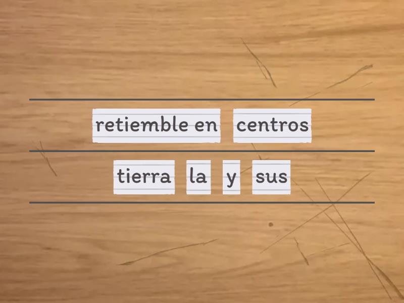 acomoda el himno nacional mexicano - Reordenar