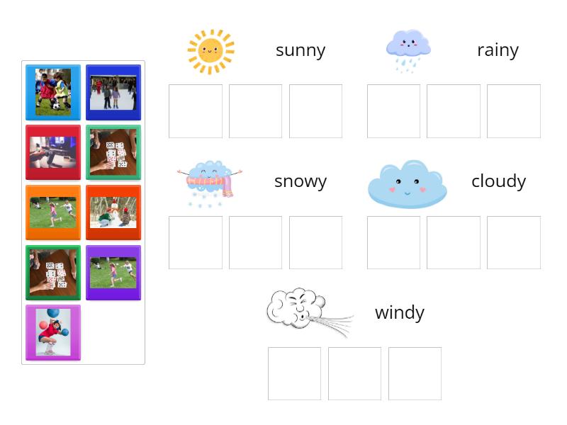 weather and activity match. - Group sort