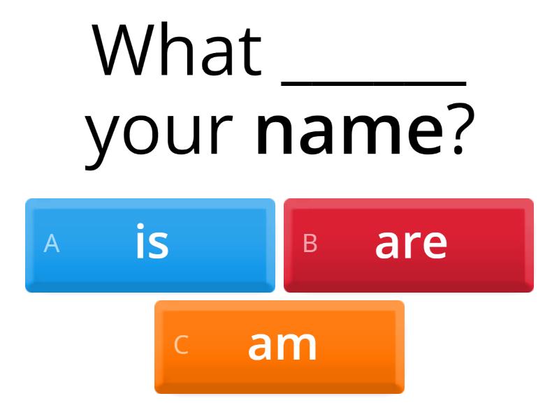 Verb to be / questions - Quiz