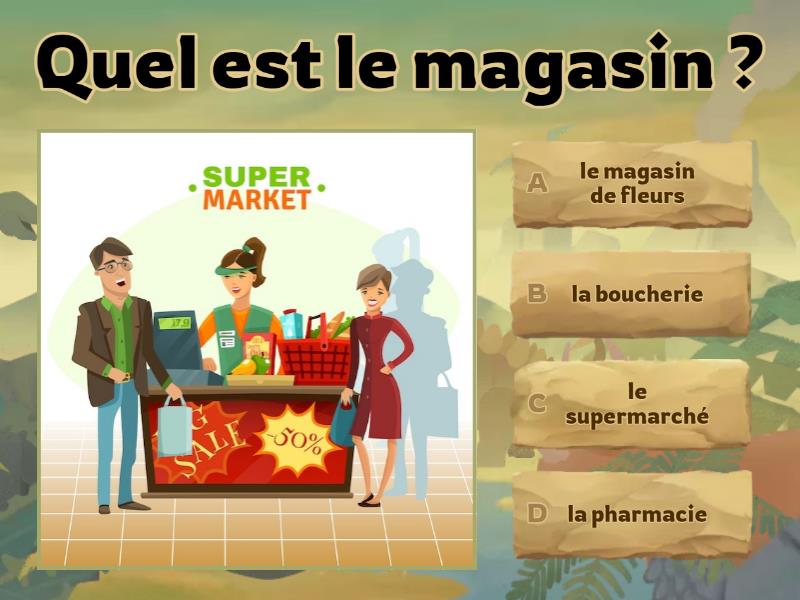 Les magasins et le commerces - Quiz