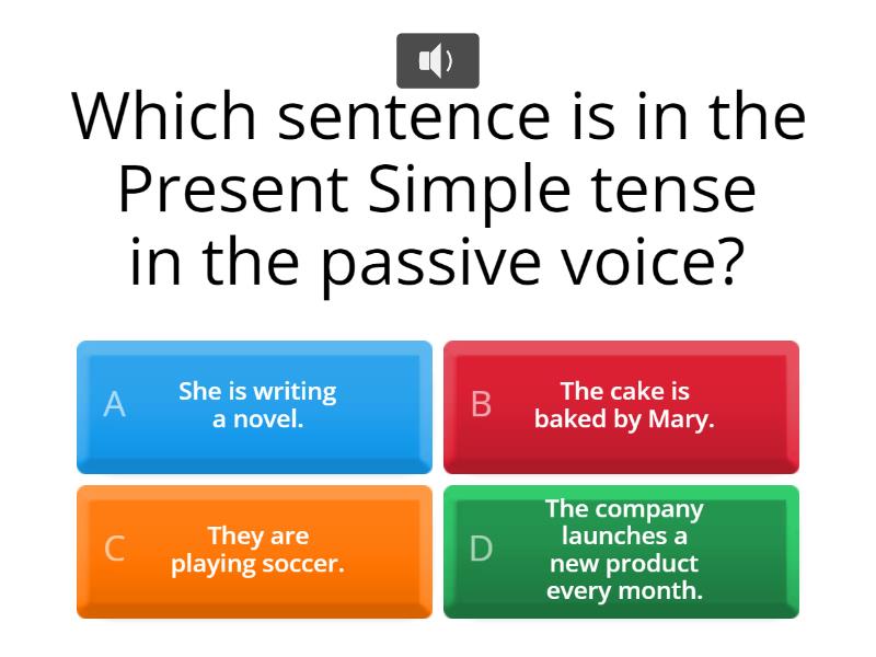 present simple or present continuous active or passive - Cuestionario