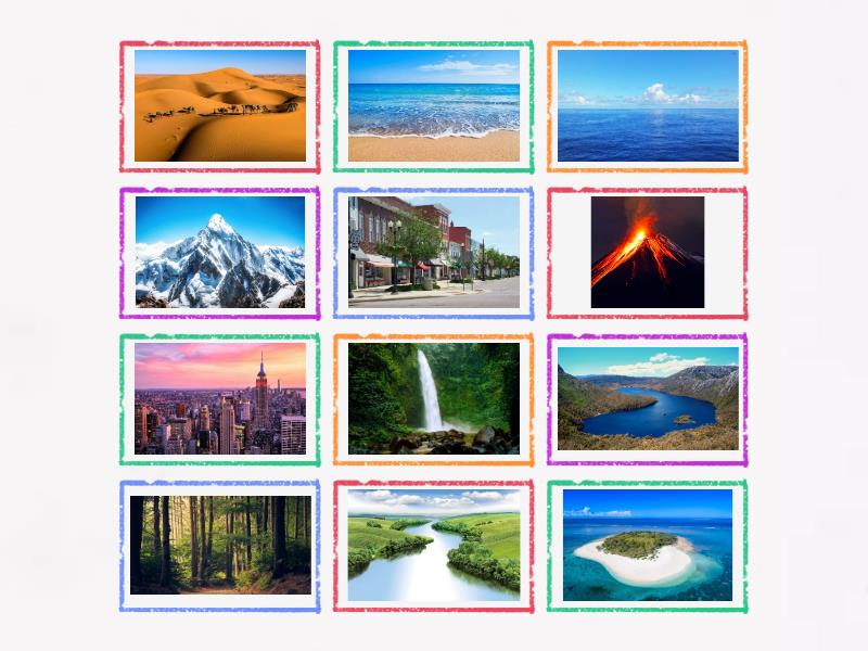 Geography Flashcards - Flip tiles
