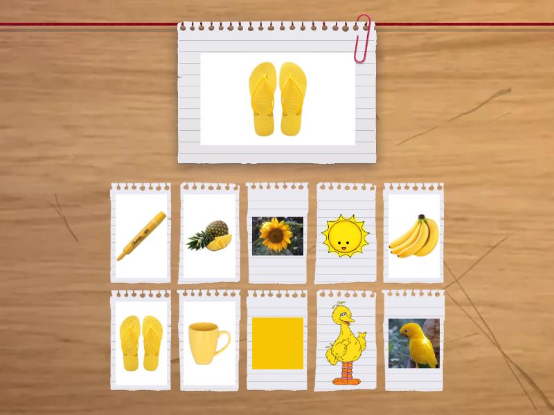 YELLOW COLOR - - Find the match