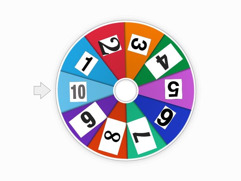 bingo 1-10 - Random wheel