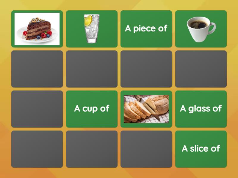 Partitives - Matching pairs