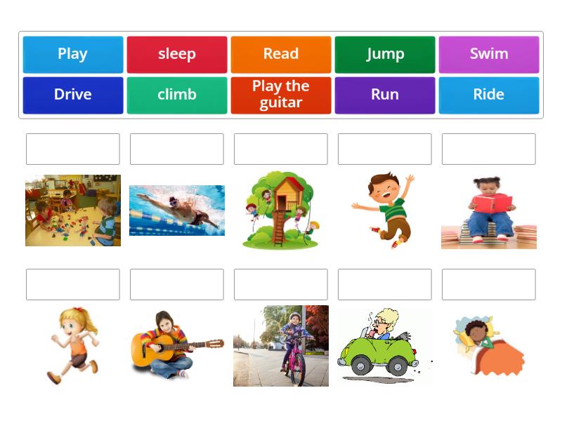 action verbs - Match up
