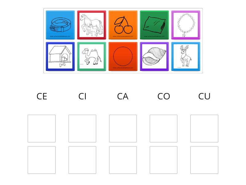 CA CE CI CO CU - Group sort