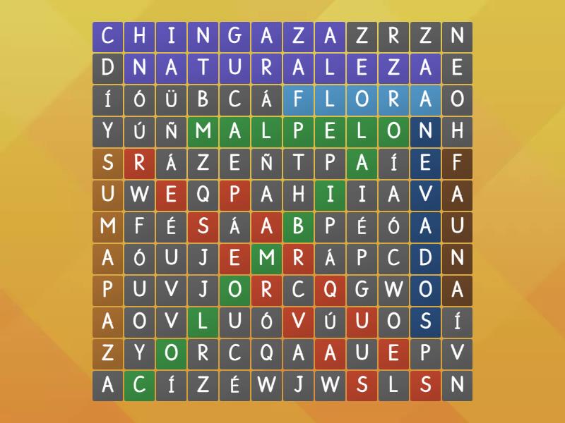Parques Nacionales de Colombia - Sopa de letras