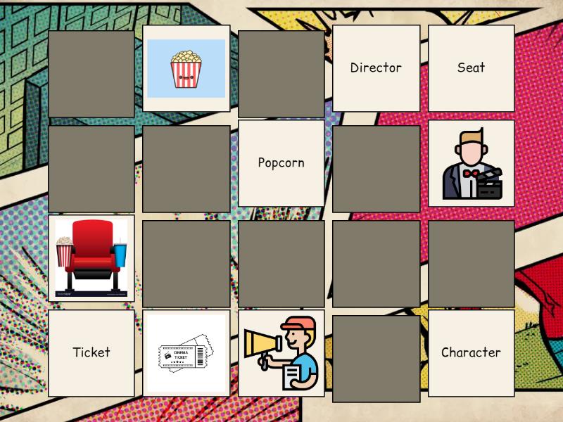 Cinema Vocabulary TEENS 1 - Parejas