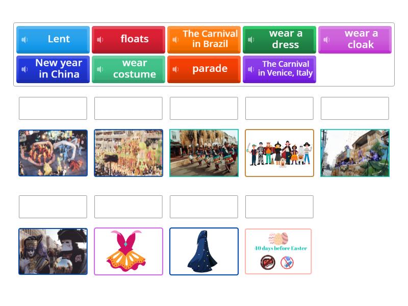 Unit 1 /festivals/ - Match up