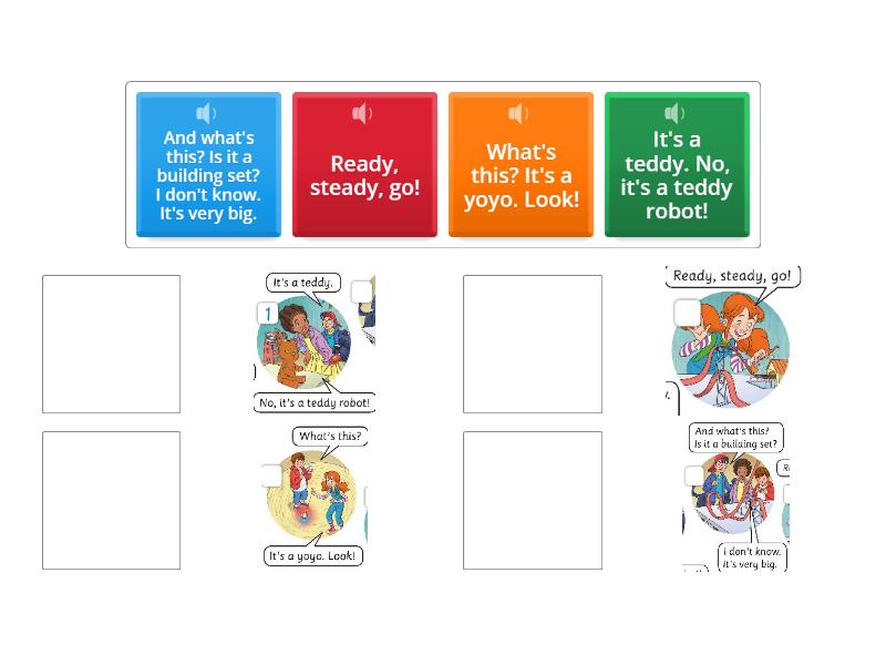 Team Together 1 Unit 1 Story AB - Match up