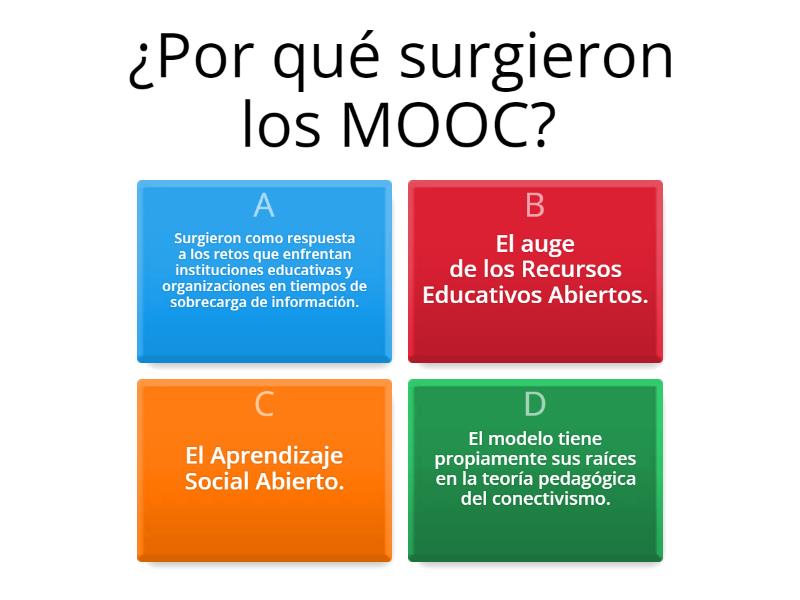 Cuestionario de MOOC - Quiz