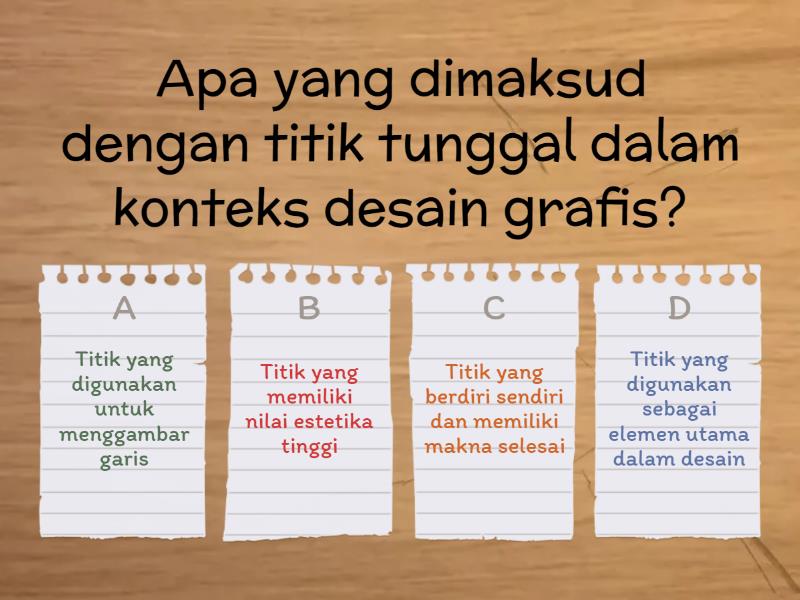 Komponen Desain Grafis - Quiz